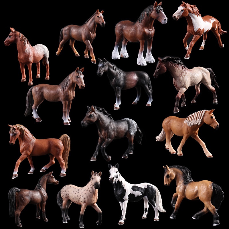 Simulated Animal Horse Model Solid Emulation Action Figure Learning ...
