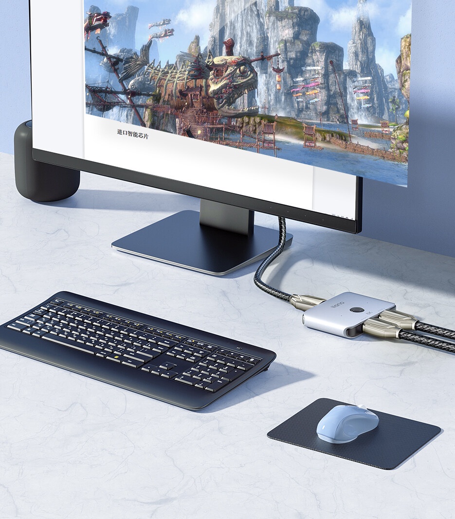 llano HDMI Switcher 2 in 1 out 8K 60Hz HDMI Splitter High Definition ...