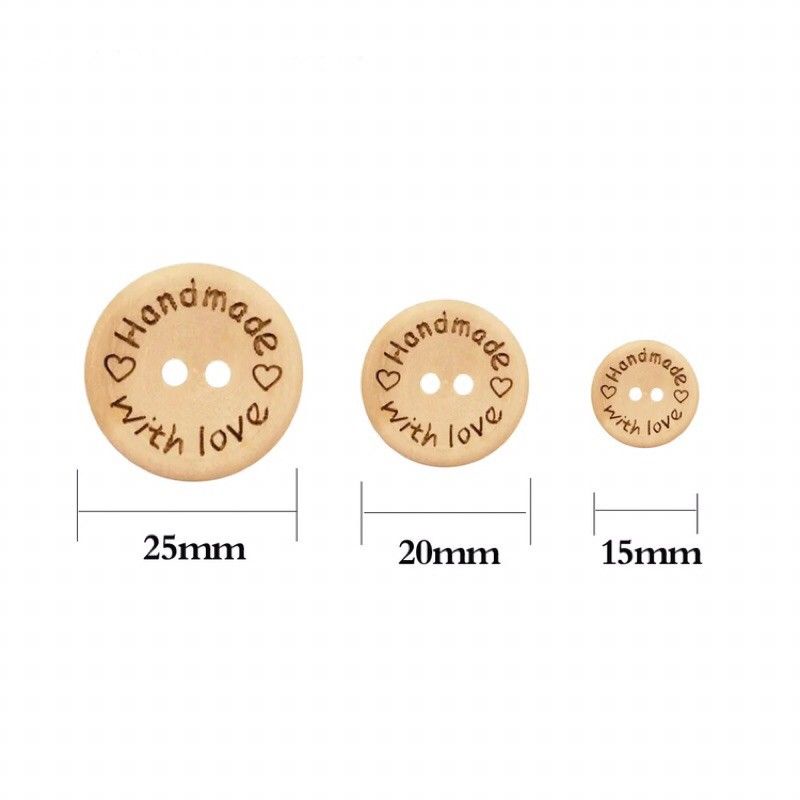 Handmade Wooden Buttons 10pcs per pack | Shopee Philippines