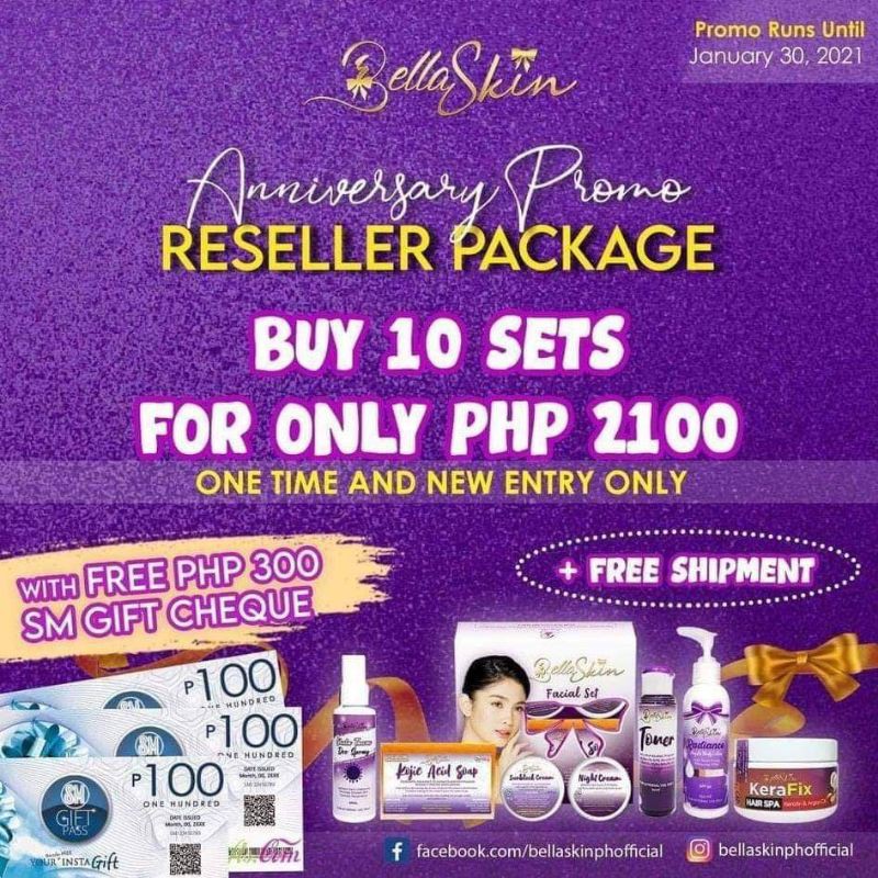 Bella Skin Reseller Package Anniversary Promo | Shopee Philippines