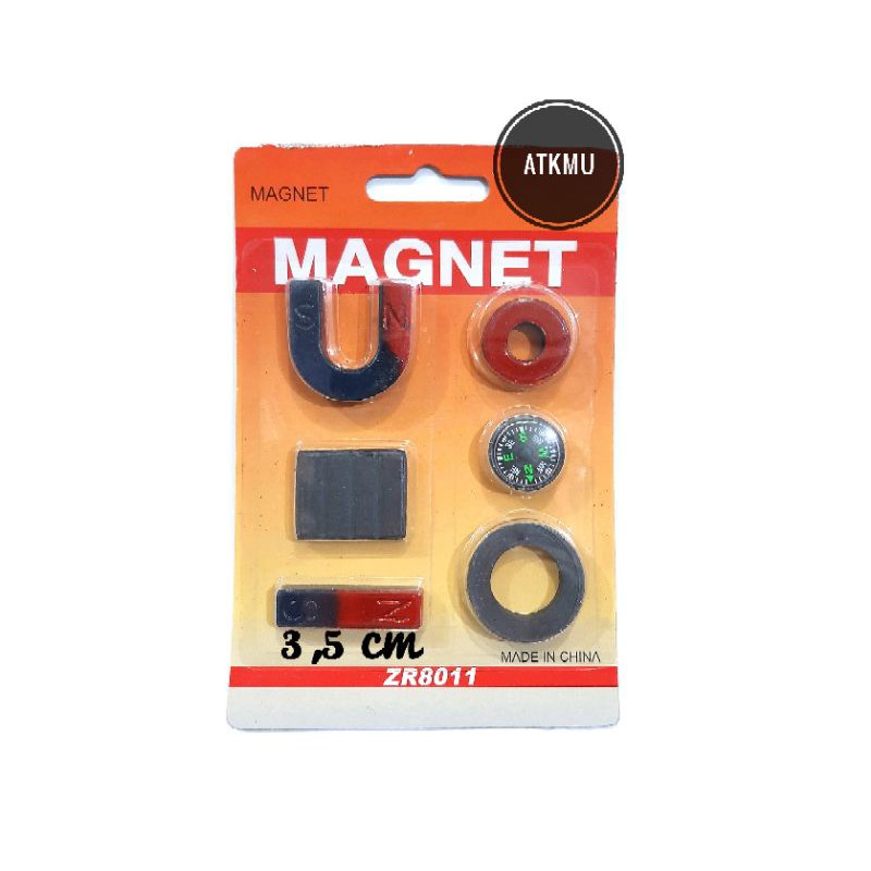 Zr8011 Compass IU Magnet Set / School Magnet Set contains 6 Types of ...