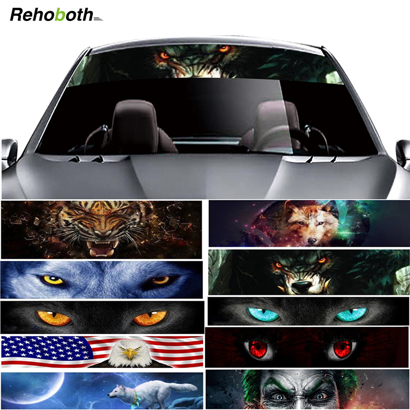 Rehoboth 3D Windshield Sticker 137x21cm Thriller Car Front Window Solar ...
