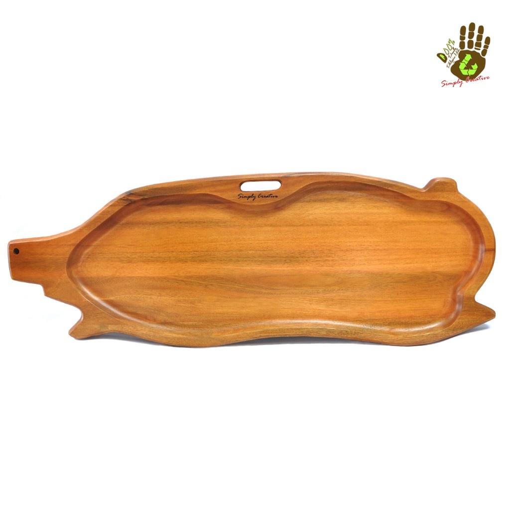 Simply Creative Wooden Lechon Tray, large size 38.5". Wooden Pig ...
