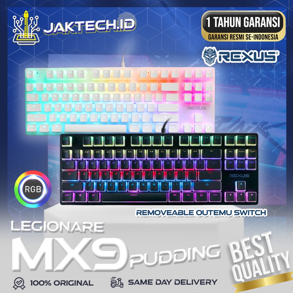 Rexus Legionare MX9P/MX9 Pudding TKL RGB ORIGINAL Mechanical Gaming ...