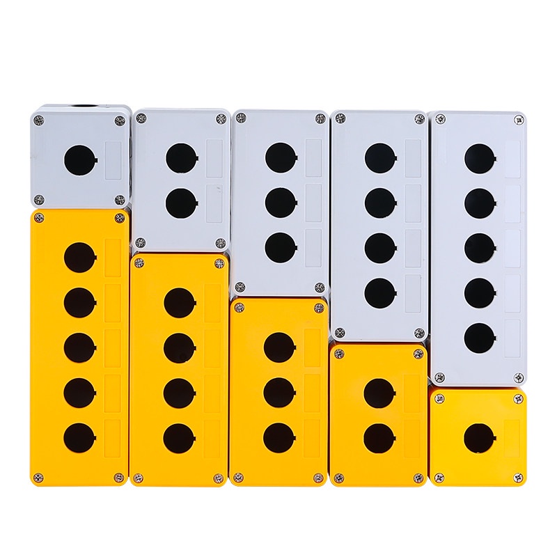 12345 Hole Button Switch Control Box Emergency Stop Anti-dust ...