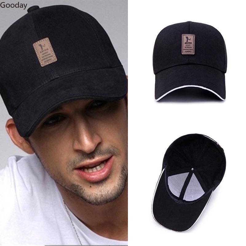 PinSan Black Plain Metal Adjust Cap Fashion Hats Outdoor Bull Caps ...