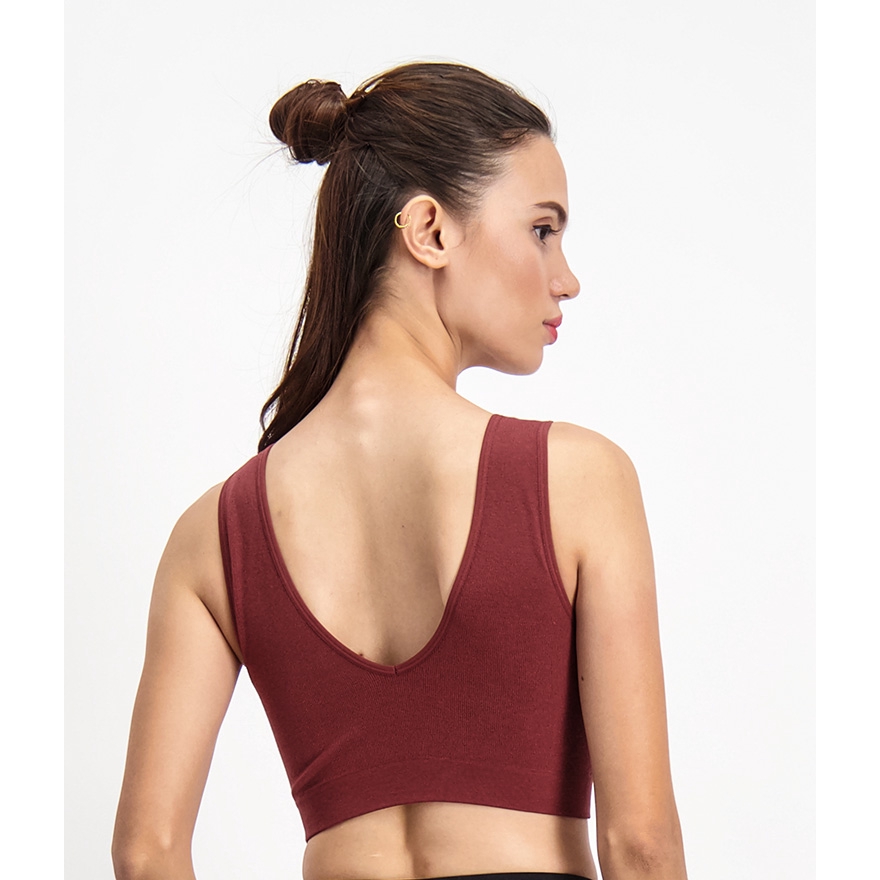 BENCH/ Sports Bra - Maroon | Shopee Philippines