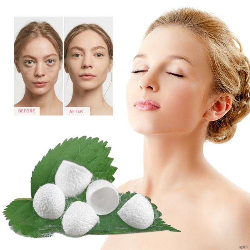 30Pcs Organic Natural Silkworm Cocoon Balls Facial Scrub Purifying ...