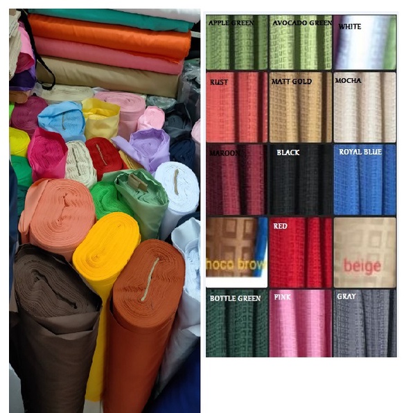 TELA PLAIN GEENA PONGEE , THAI SILK/ENCHANTRESS FABRIC | Shopee Philippines