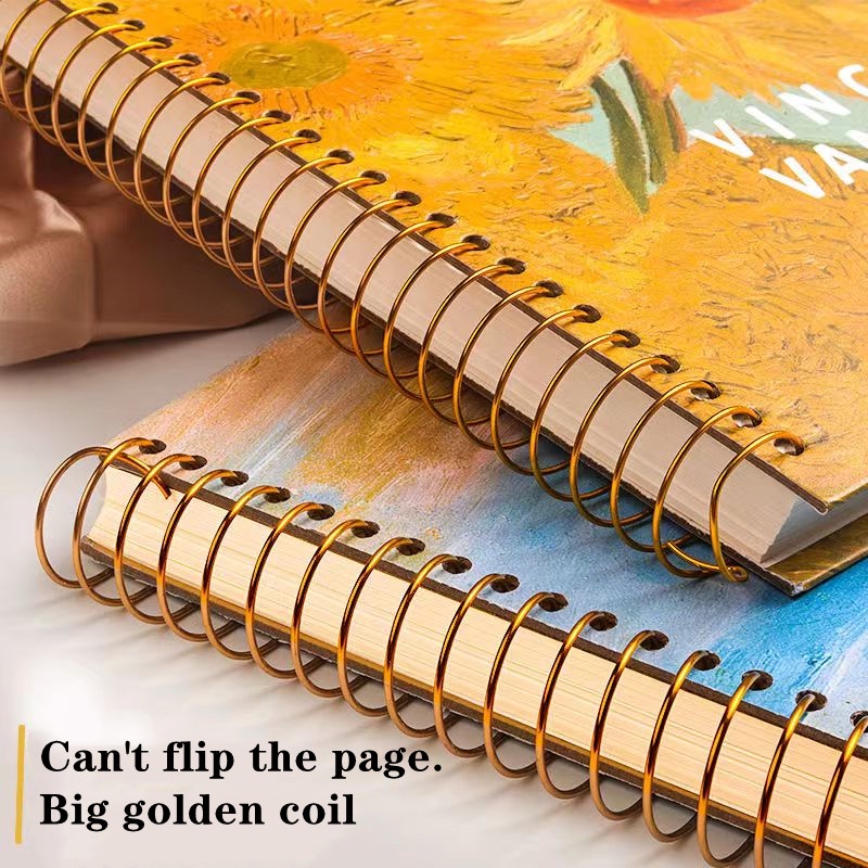 16k Van Gogh Hardbound Spiral Thick Big Notebook Sheets 151 Watercolor ...