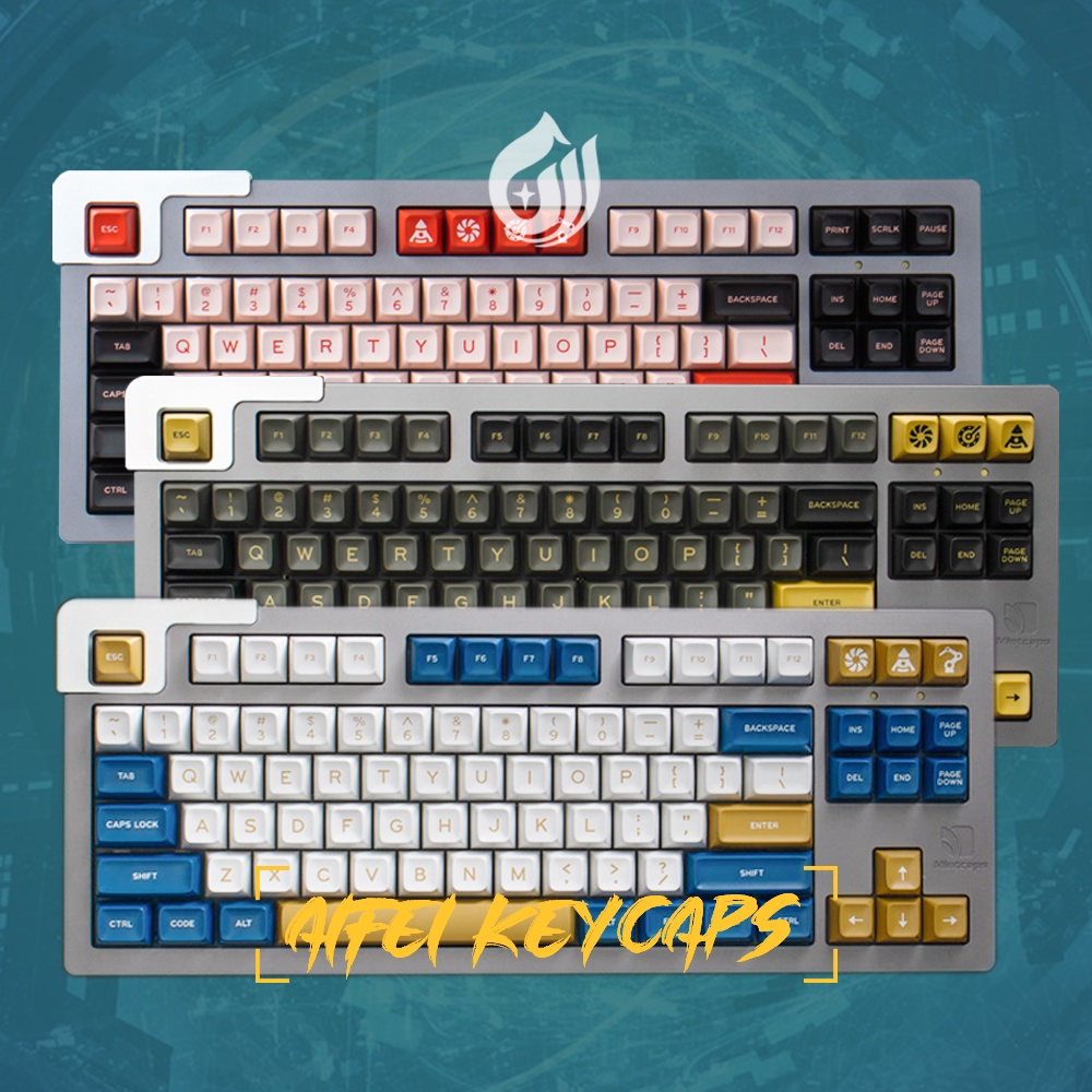 170 Keys Aifei Keycaps Double Shot SA Profile Key Dye-Sub Keycap for ...
