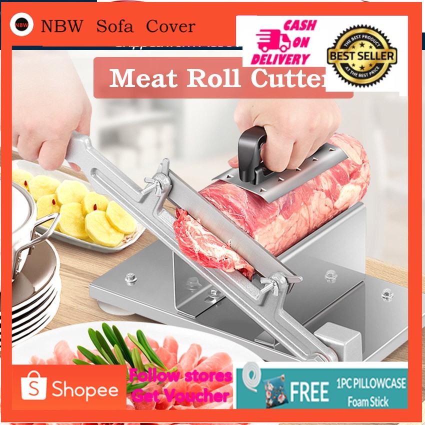 Meat Lamb Slicer Home Manual Meat Machine Vegetable Mutton Rolls Cutter ...