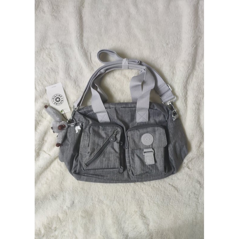 Kipling Defea 2 Way Bag (Shaded Grey) | Shopee Philippines