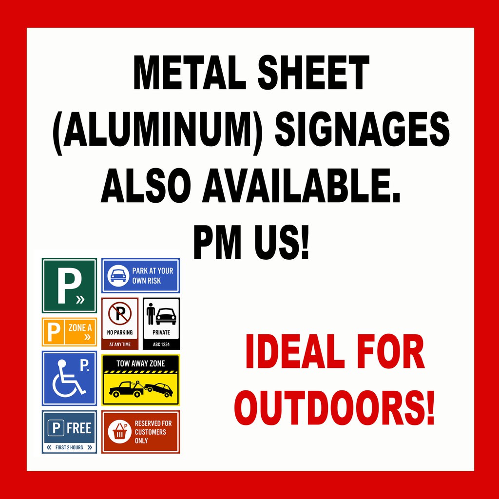 Hot Sale No Parking Sign Bawal Pumarada Laminated/PVC/Sticker | Shopee ...