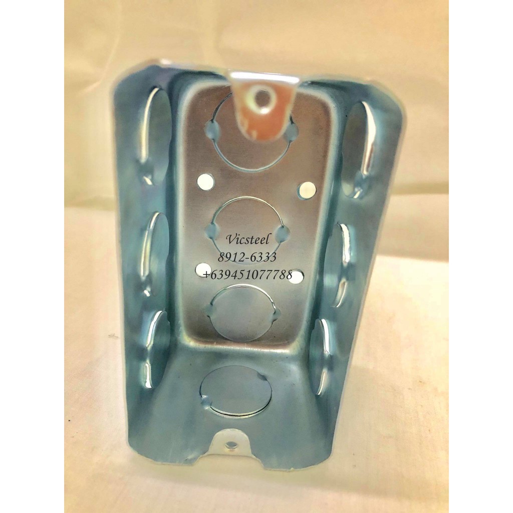 Utility Box with Cover Metal #16 2 x 4 deep type | Shopee Philippines