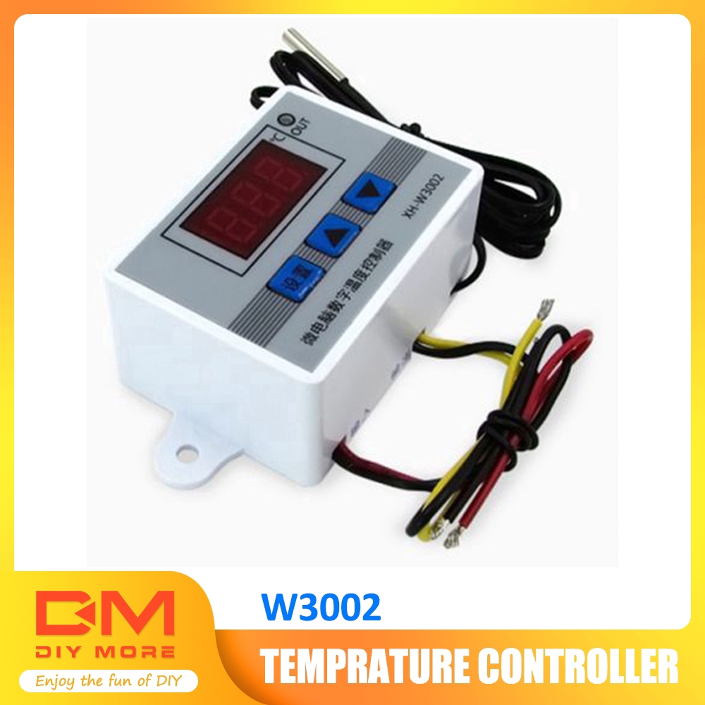 DIYMORE Xh-W3002 Dc 12V 24V Ac 110-220V Digital Led Temperature Controller Meter Thermostat ...