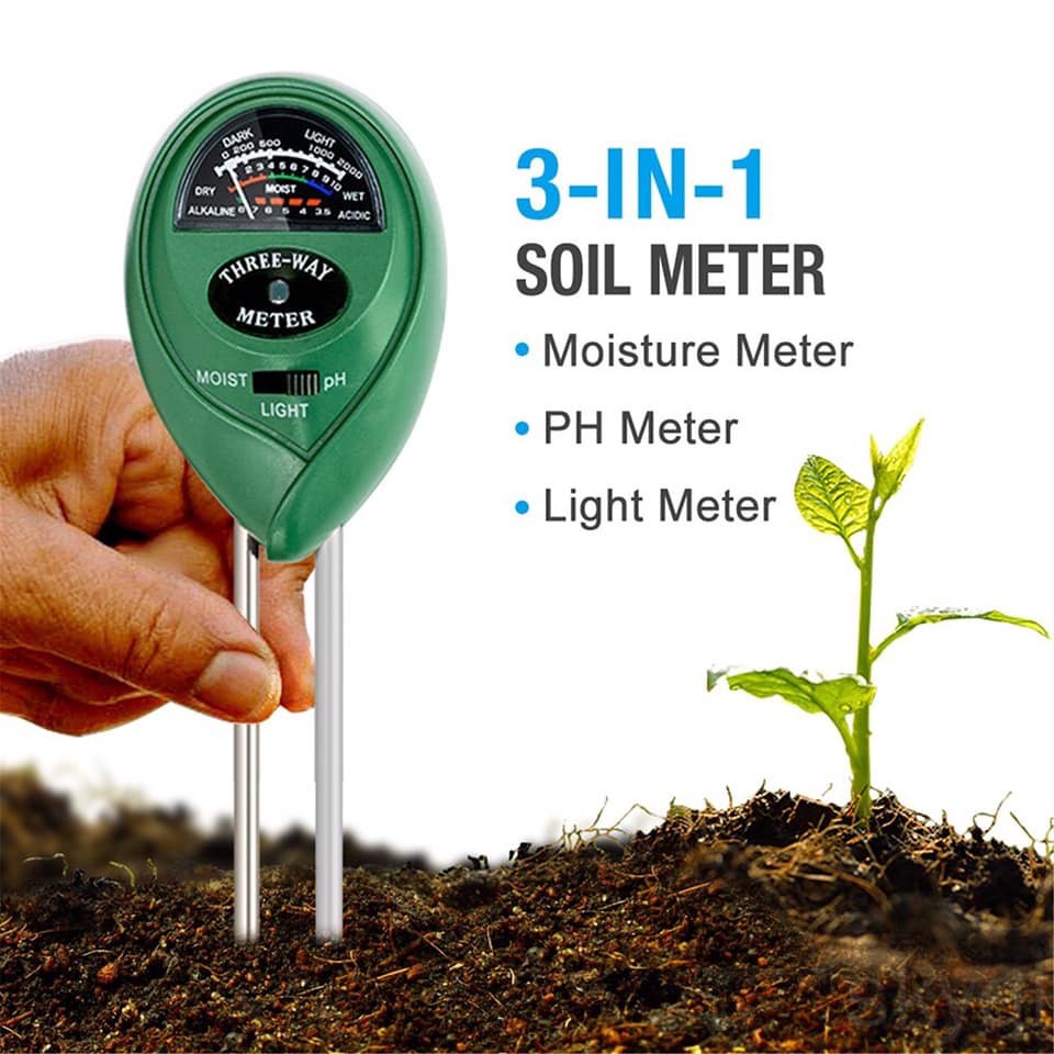 Soil For Gardening Plants PH Tester 3 in 1 Ph Meter For Hydroponics ...