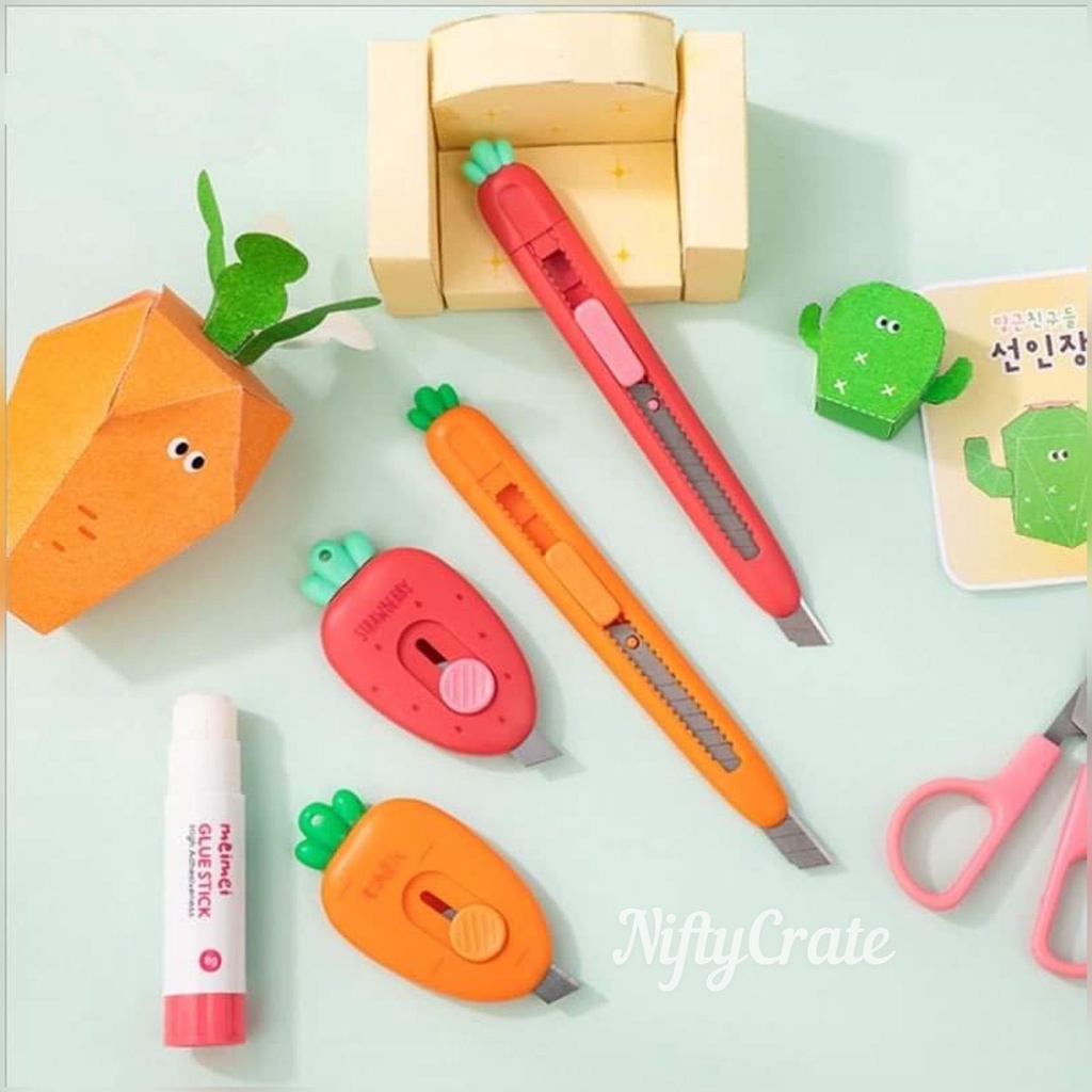 Carrot Strawberry Cute Unique Paper Cutter Stationary Office Use ...
