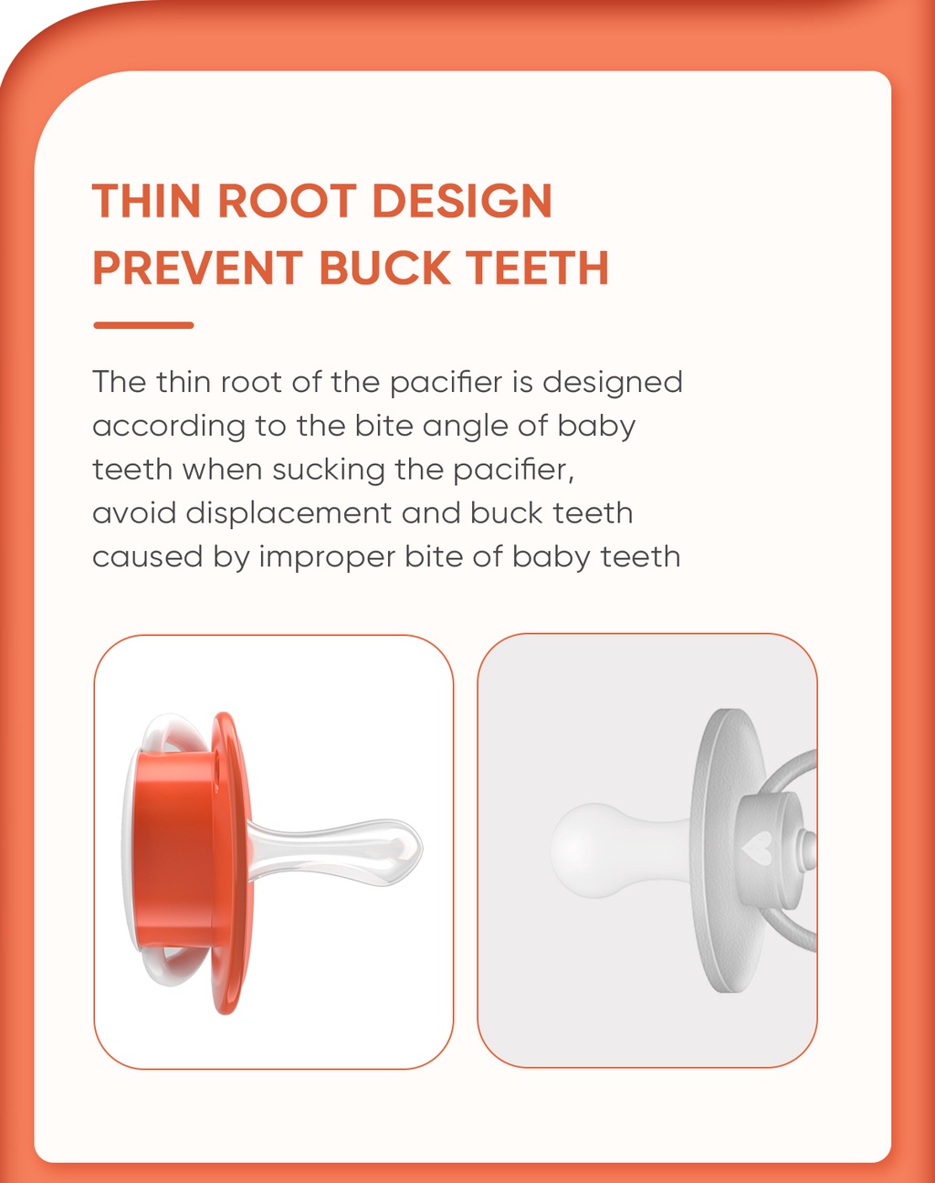 Yoboo Pacifier Medium Size | 2 PCS | Thin root design | Soft and Odor ...