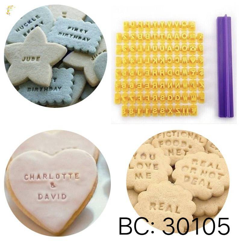 Yellow Alpha press set | Cookie Letter Numbers Stamp | Alphanumeric ...