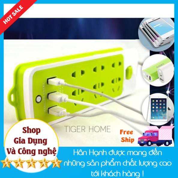 Universal Power Outlet (3 USB Ports, 6 Plugs) | Shopee Philippines
