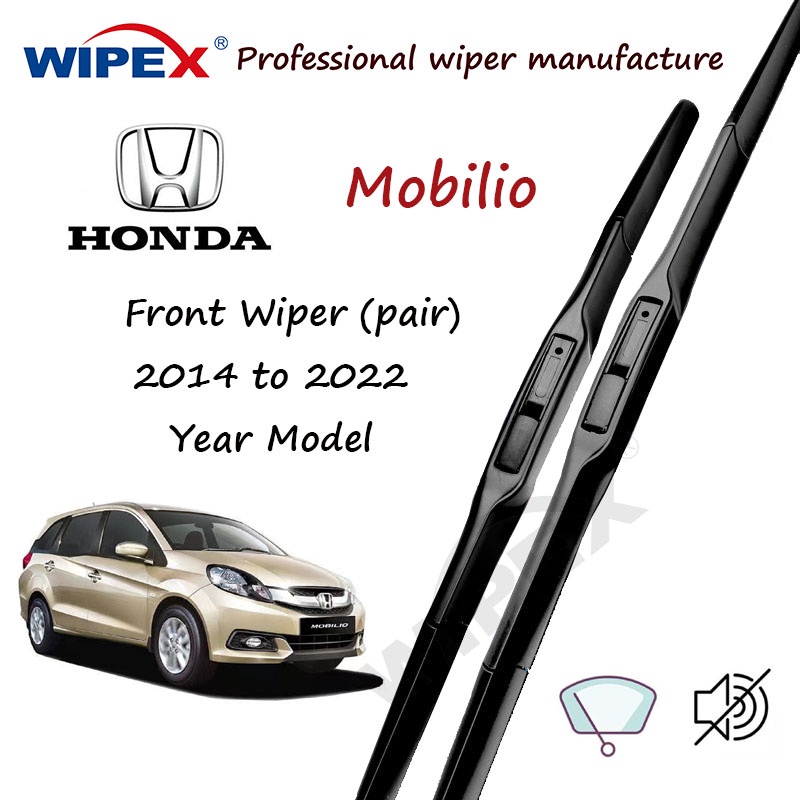 Honda Mobilio 16+22 Wiper Blade Set/Pair for 2014 to 2022 MOBI LIO Car ...