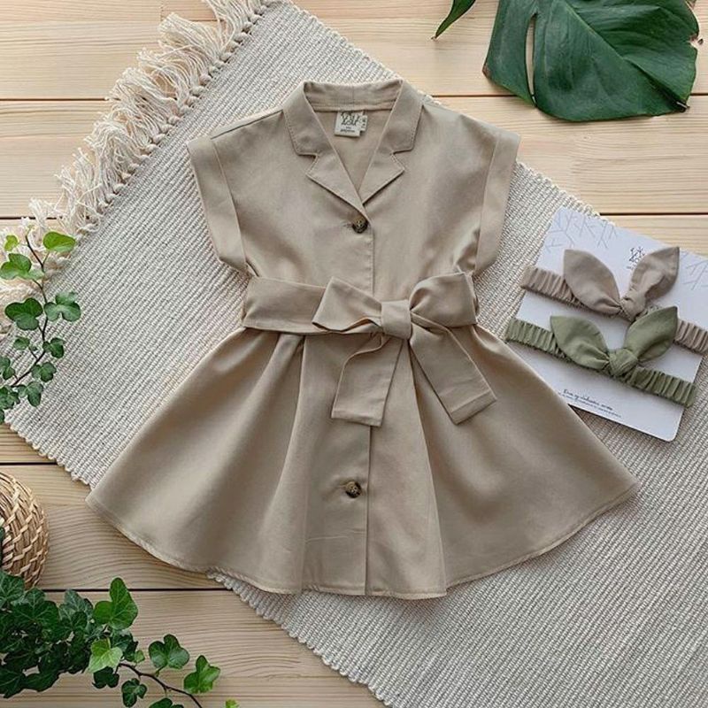 Gsl Girls Dress Alona Princess Chino Import Korea 1 2 3 To 10 Years Old ...