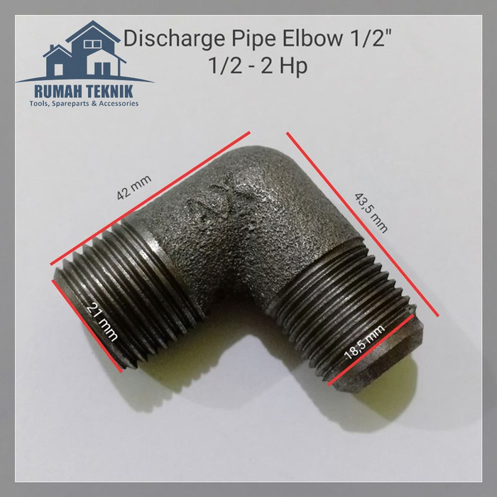 Discharge Pipe Elbow 1/2 Inch Air Compressor 1/2 Hp - 2 Hp | Shopee ...