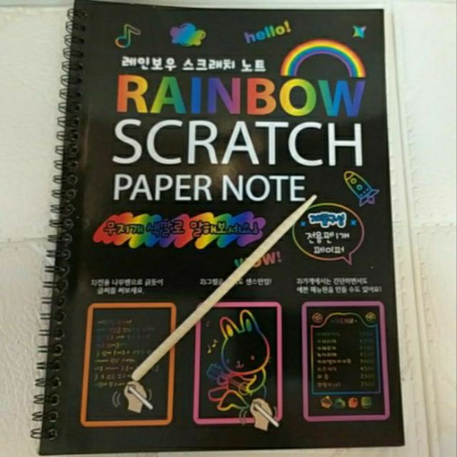 Rainbow Scratch paper note | Shopee Philippines
