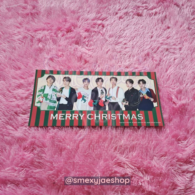 Bts JAPAN OFFCIAL FANCLUB GOODS - Christmas Card | Shopee Philippines