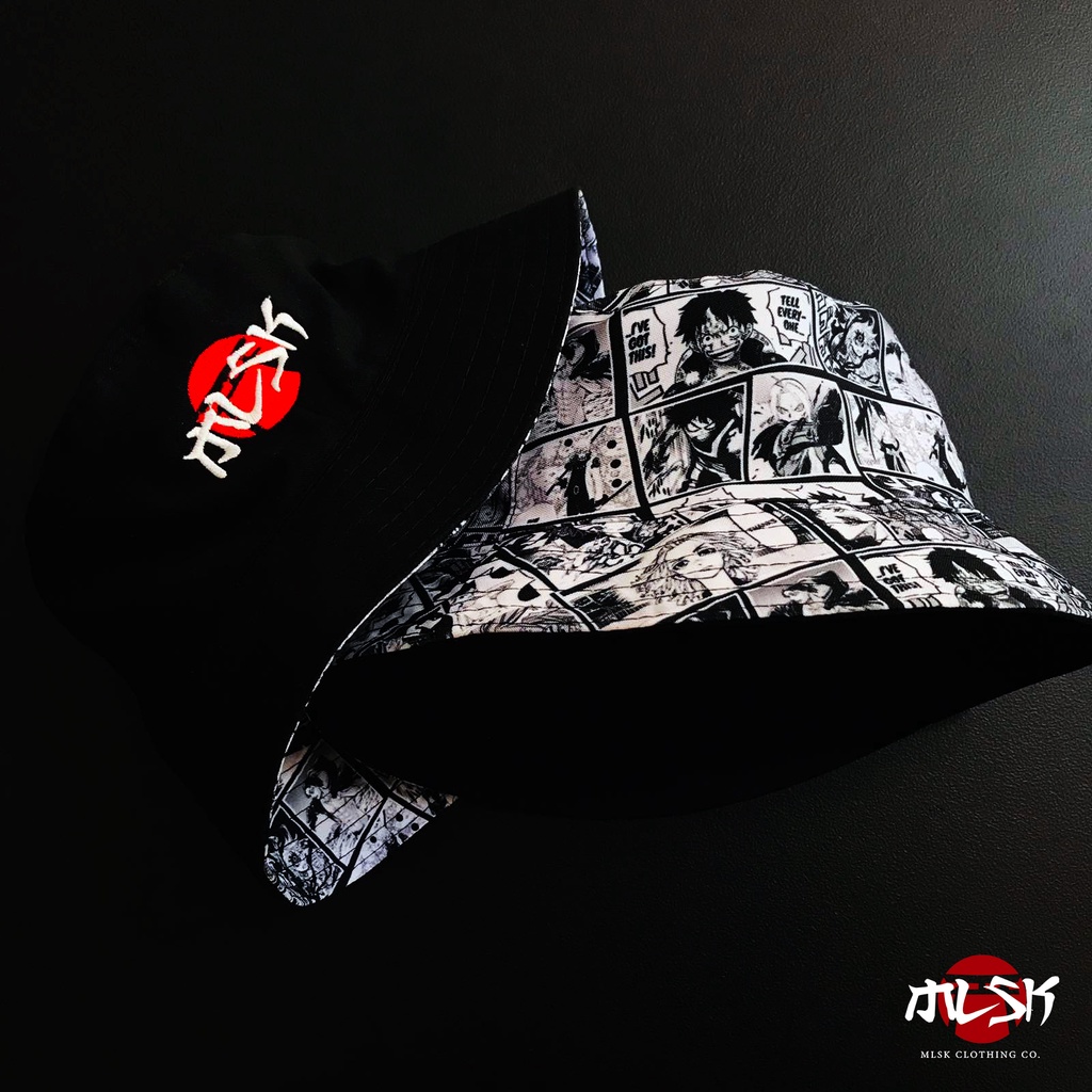 ANIME REVERSIBLE BUCKET HAT | LUFFY ITADORI NATSU MIKEY MELIODAS EREN ...