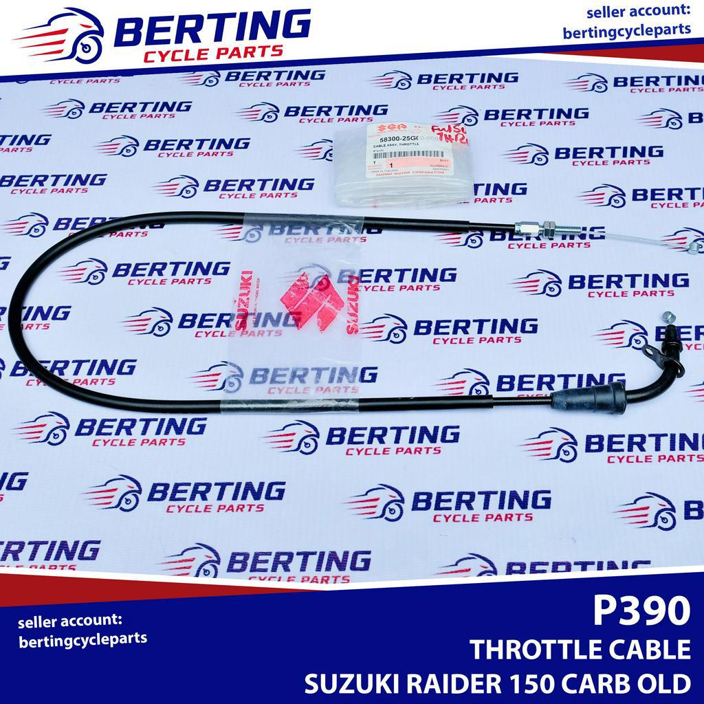 SGP THROTTLE CABLE Suzuki Raider 150 Carb Genuine 58300-25G00-000 58300 ...