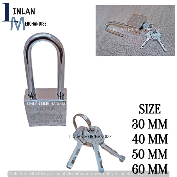 1 PC Heavy Duty Padlock (LONG) w/ 3 Keys Included (2004) | Shopee ...