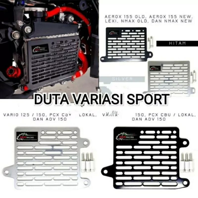 Akai Racing Radiator Cover Nmax/Nmax New 2020/Aerox/Lexi/Pcx/Adv/Vario ...