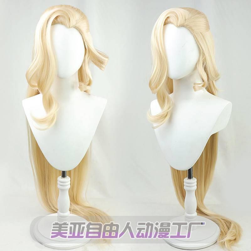 Genshin Impact cos La Signora cos wig beauty tip with two split hair ...