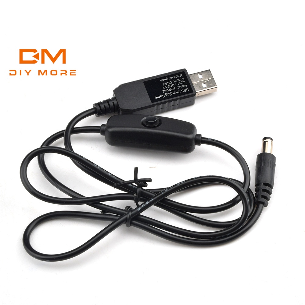 DIYMORE 5v To 9v 12v USB Conversion Cable Power Bank Connection Router ...