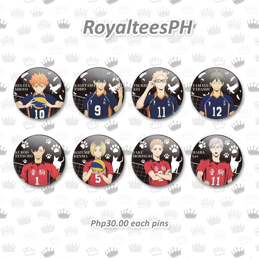 Haikyuu Fan-made Anime Button Pins Batch 5 | Shopee Philippines
