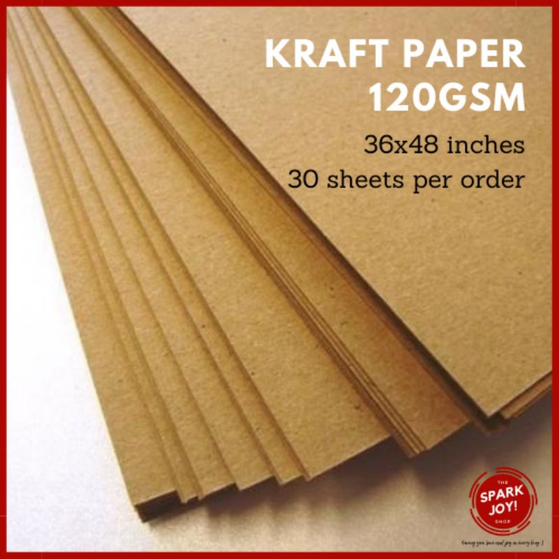 Kraft paper 120GSM 36"x48" 30 sheets | Shopee Philippines