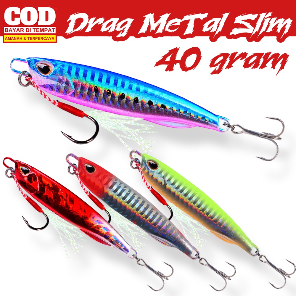 Micro Jig 10g 20g 30g 40g Ultralight Drag Metal Jig Cast Slim | Shopee ...