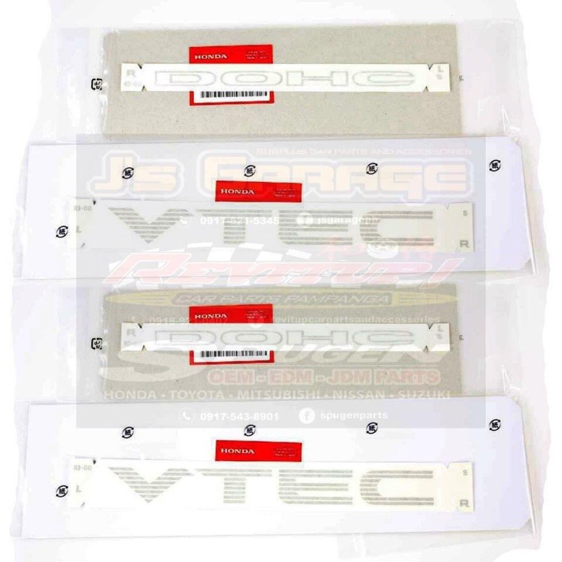 Bnew Orig Honda Civic Eg/Ek Hatch 92-00 DohcVtec decals | Shopee ...