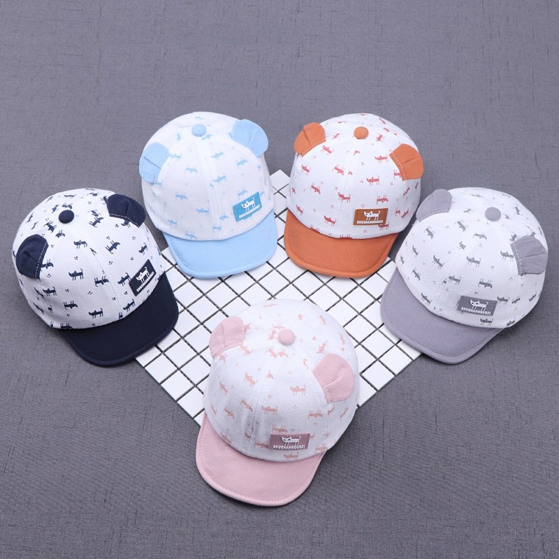 Ready Stock Kids Cap Baby Girl Boy Cute Cartoon Cat Printed Visor ...