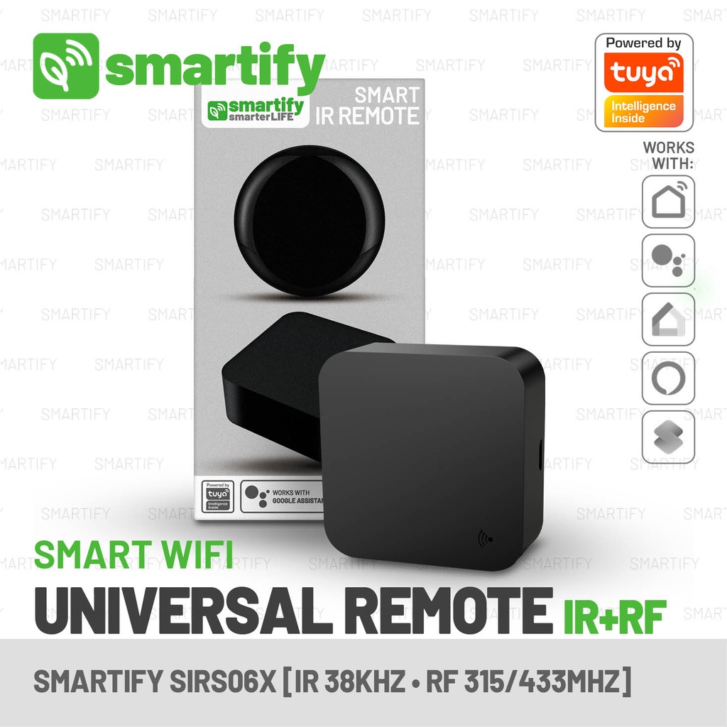 SMARTIFY WIFI Universal IR RF Remote AC (SIRS11X 38KHZ 315-433MHZ ...