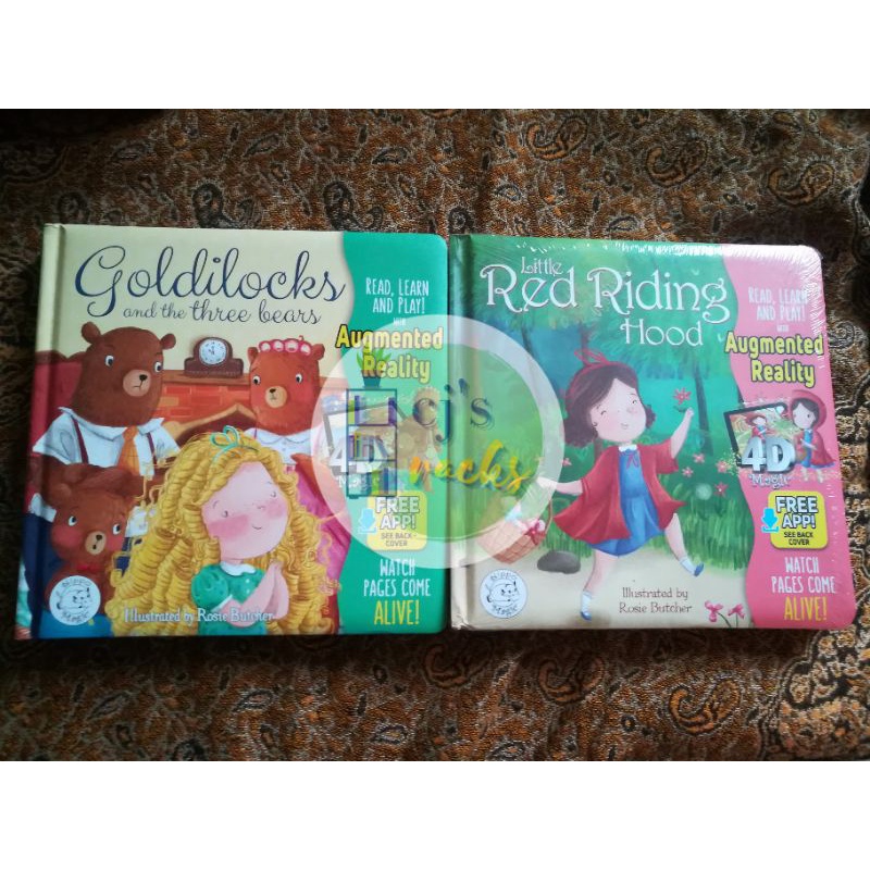 4D BOOKS FOR KIDS GOLDILOCKS AND THE THREE BEARS, LITTLE RED RIDING ...