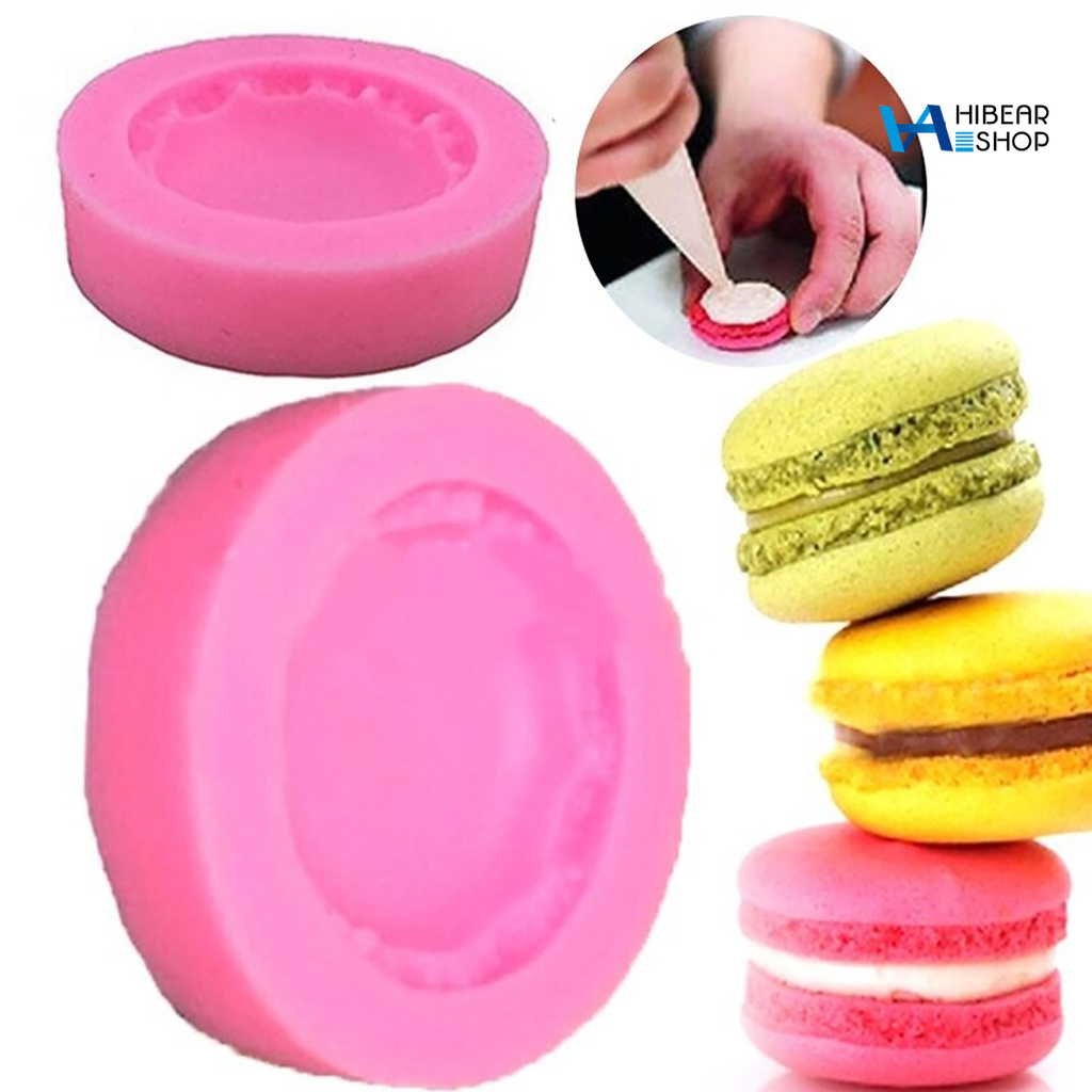 (Hibear) Dessert Mould Durable Flexible Homemade Silicone DIY Macaron ...