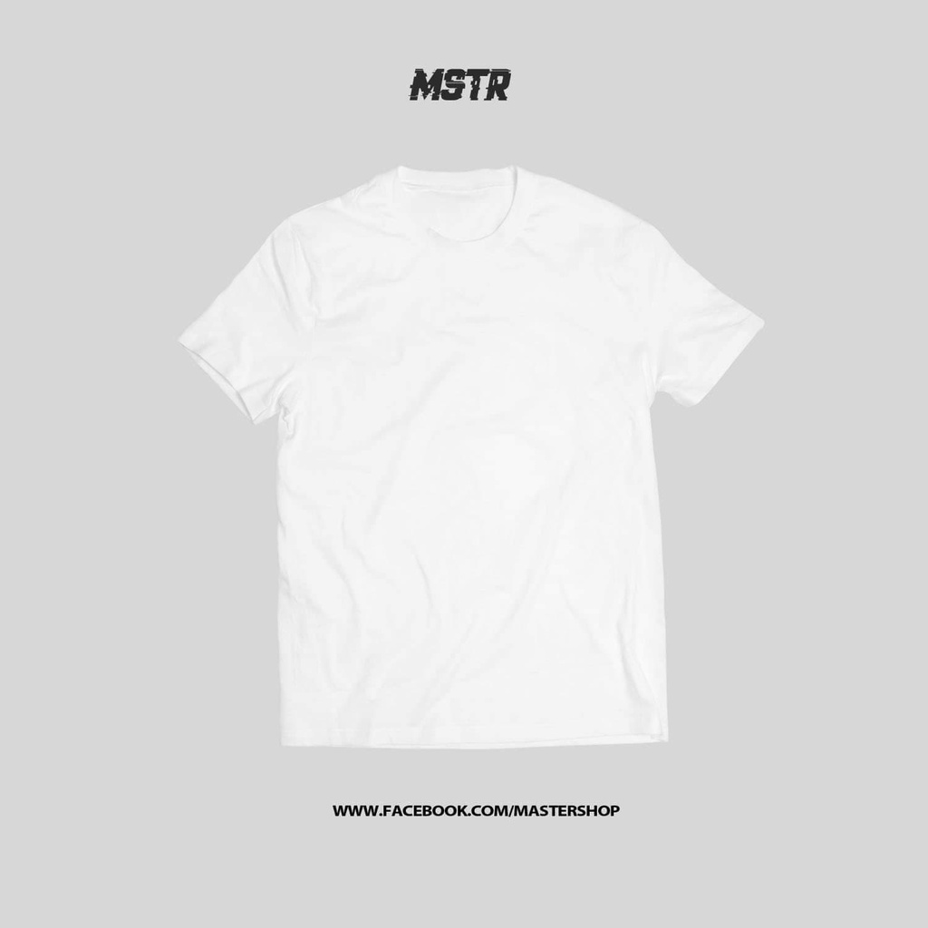 MSTR CO. - PLAIN Unisex T-Shirt (White) | Shopee Philippines