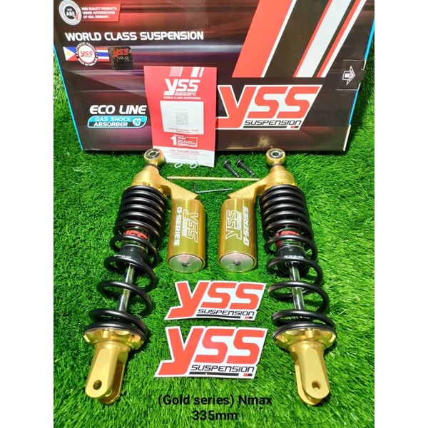 YSS Gold series 335mm shock for Nmax V1 | Shopee Philippines
