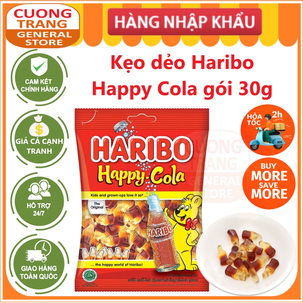 Haribo happy cola Marshmallows 30g | Shopee Philippines