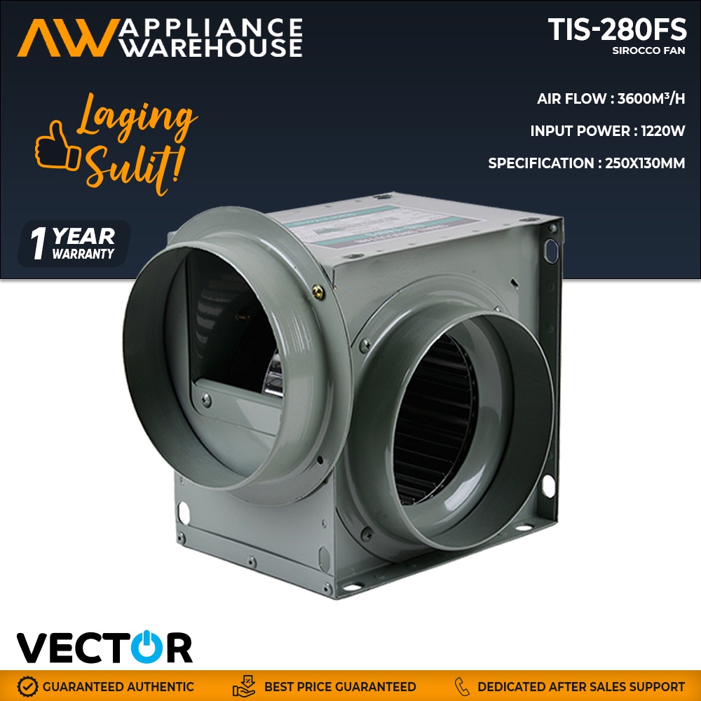 Vector TIS-280FS Ducted Sirocco Exhaust Fan Green | Shopee Philippines