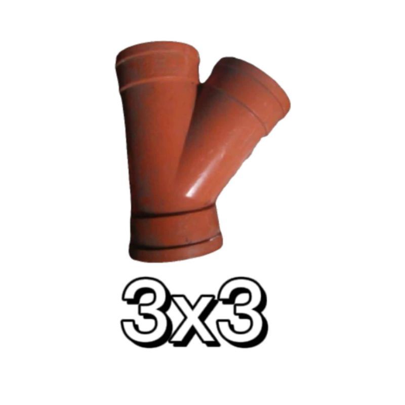 PVC Wye BIG SIZES | 2x2", 3x2", 3X3", 4x2", 4x3", 4x4" Orange ...
