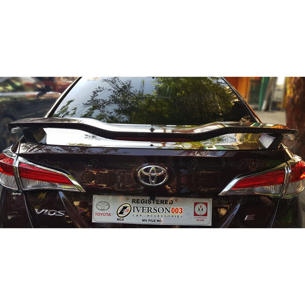 Rear Spoiler with 3rd Brakelight for Toyota Vios 2019 | Shopee Philippines